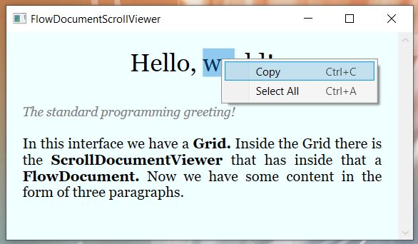 Wpf Flowdocument WPF Text & Flow Document (Metin Ve Akan Belgeler)